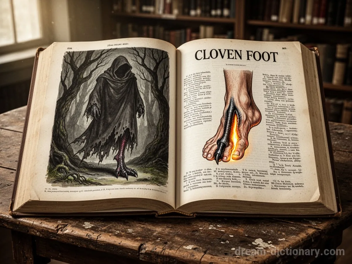 Cloven Foot Dream Meaning: Deception, Instinct & Warning