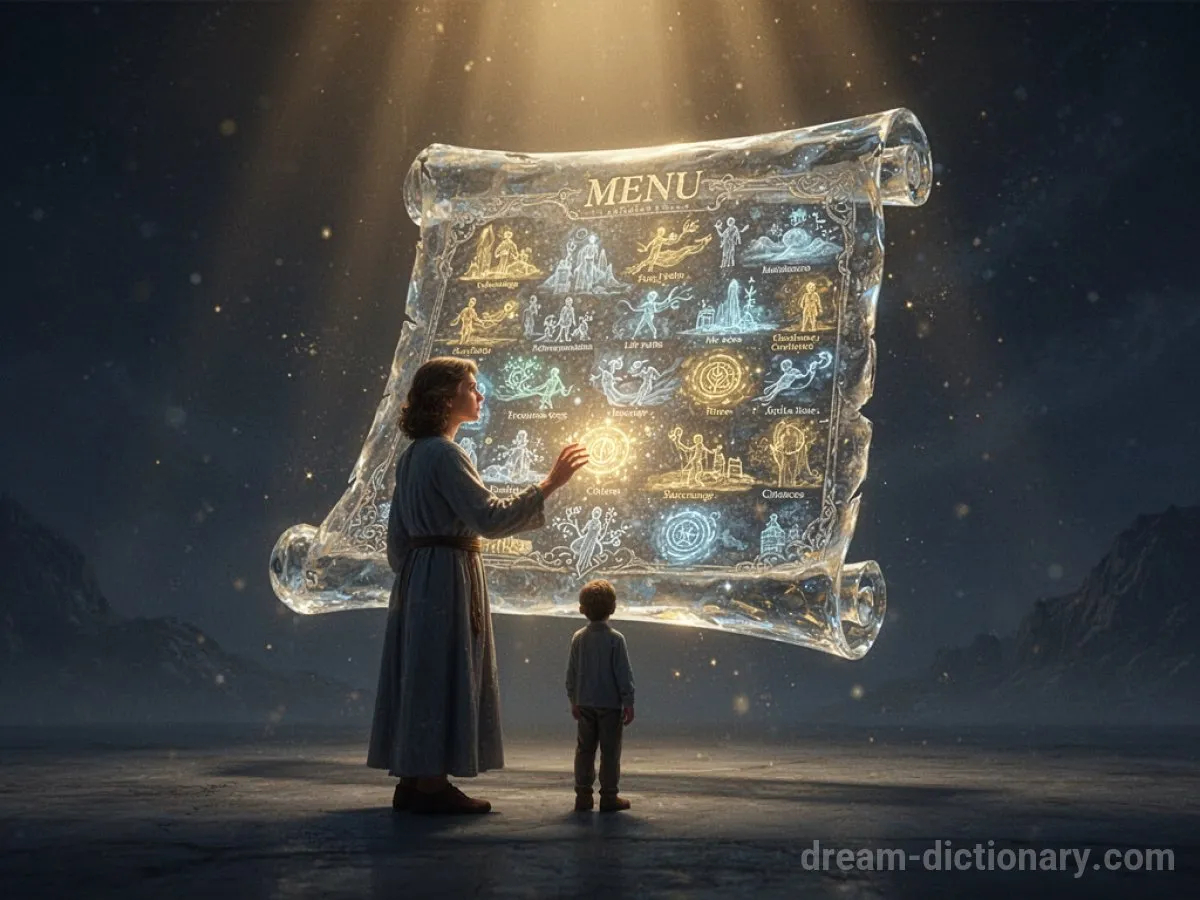 Menu Dream Meaning: Choices, Direction & Opportunity